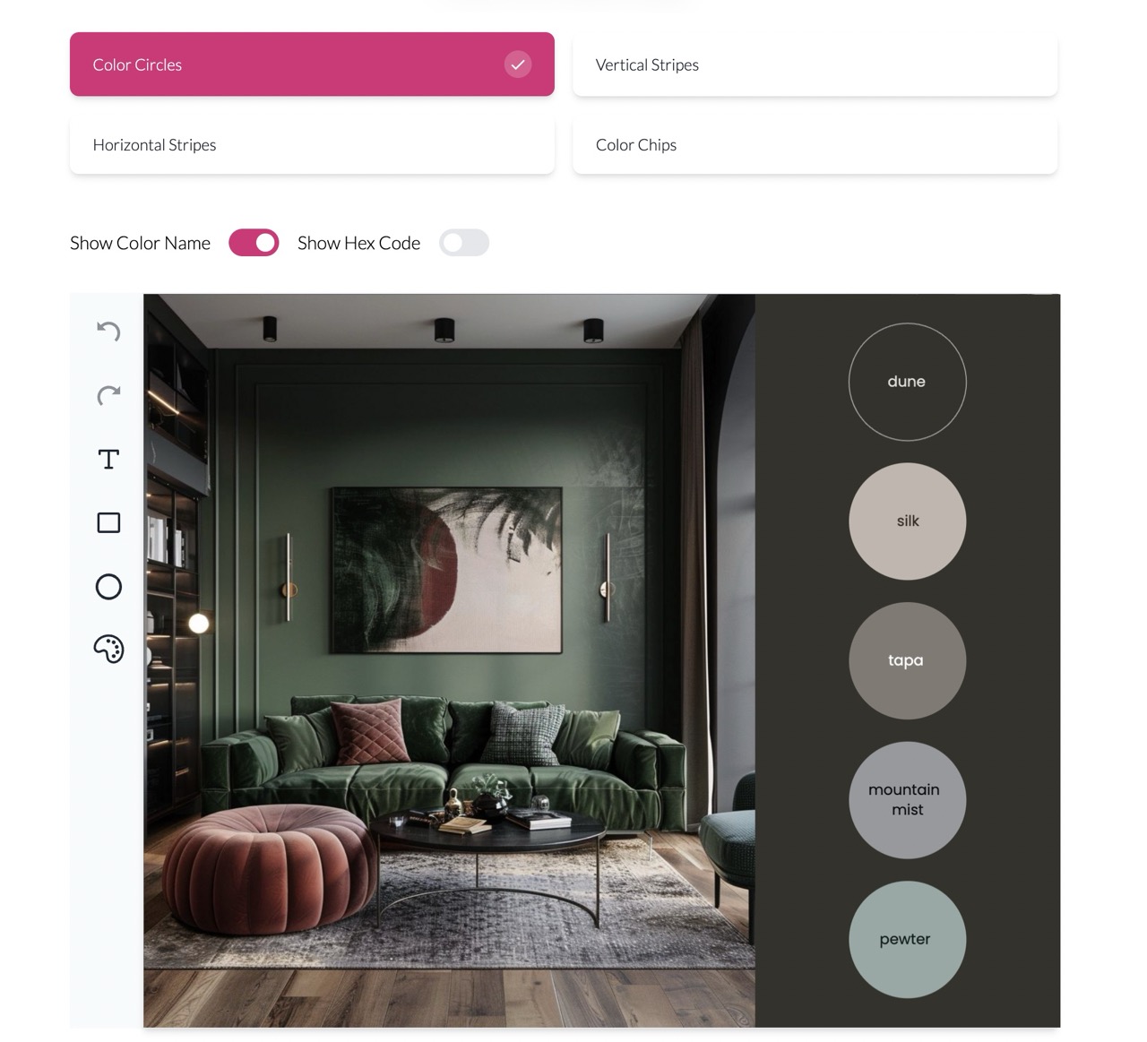 Free Color Palette Generator from Image Browser Based Tool